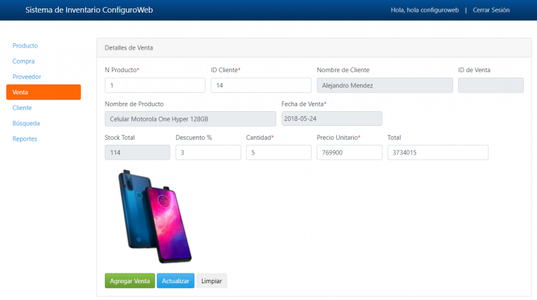 Sistema de Inventario ConfiguroWeb - ConfiguroWeb