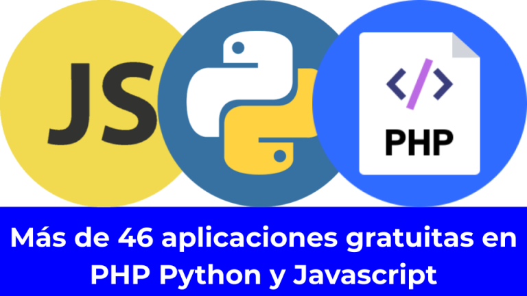 46 aplicaciones gratuitas en PHP, Python y Javascript - ConfiguroWeb