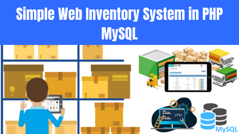 Simple Web Inventory System in PHP MySQL - ConfiguroWeb